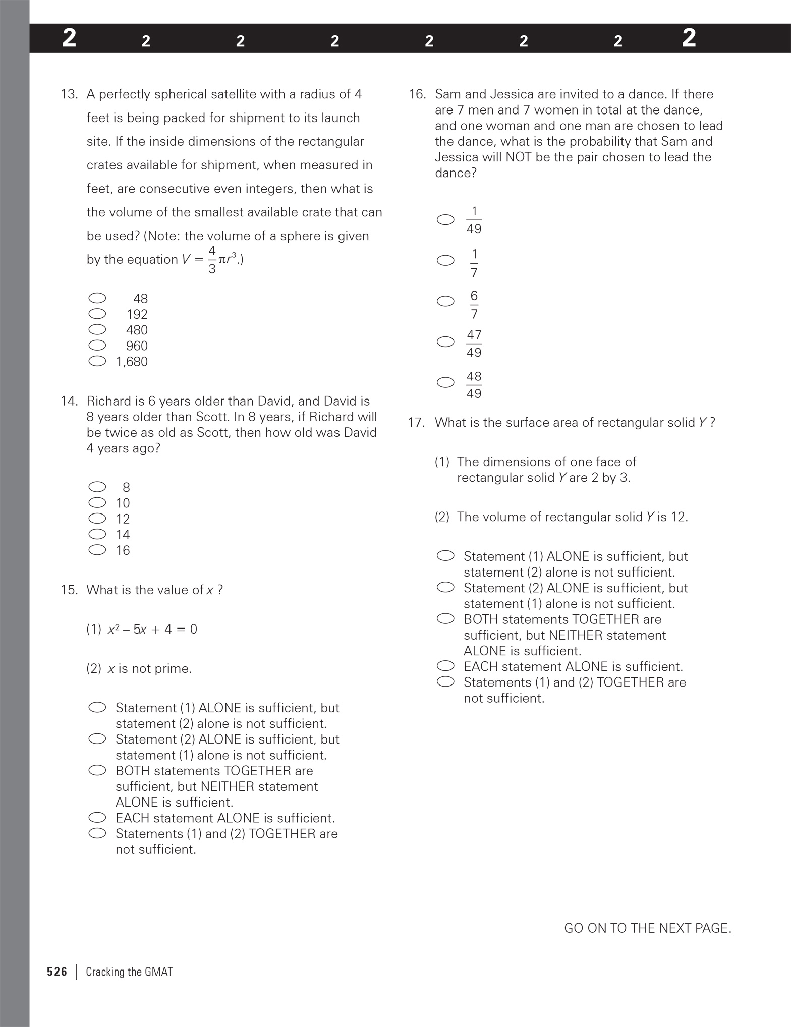 Extended ebook content for Cracking the GMAT Premium Edition with 6 ...