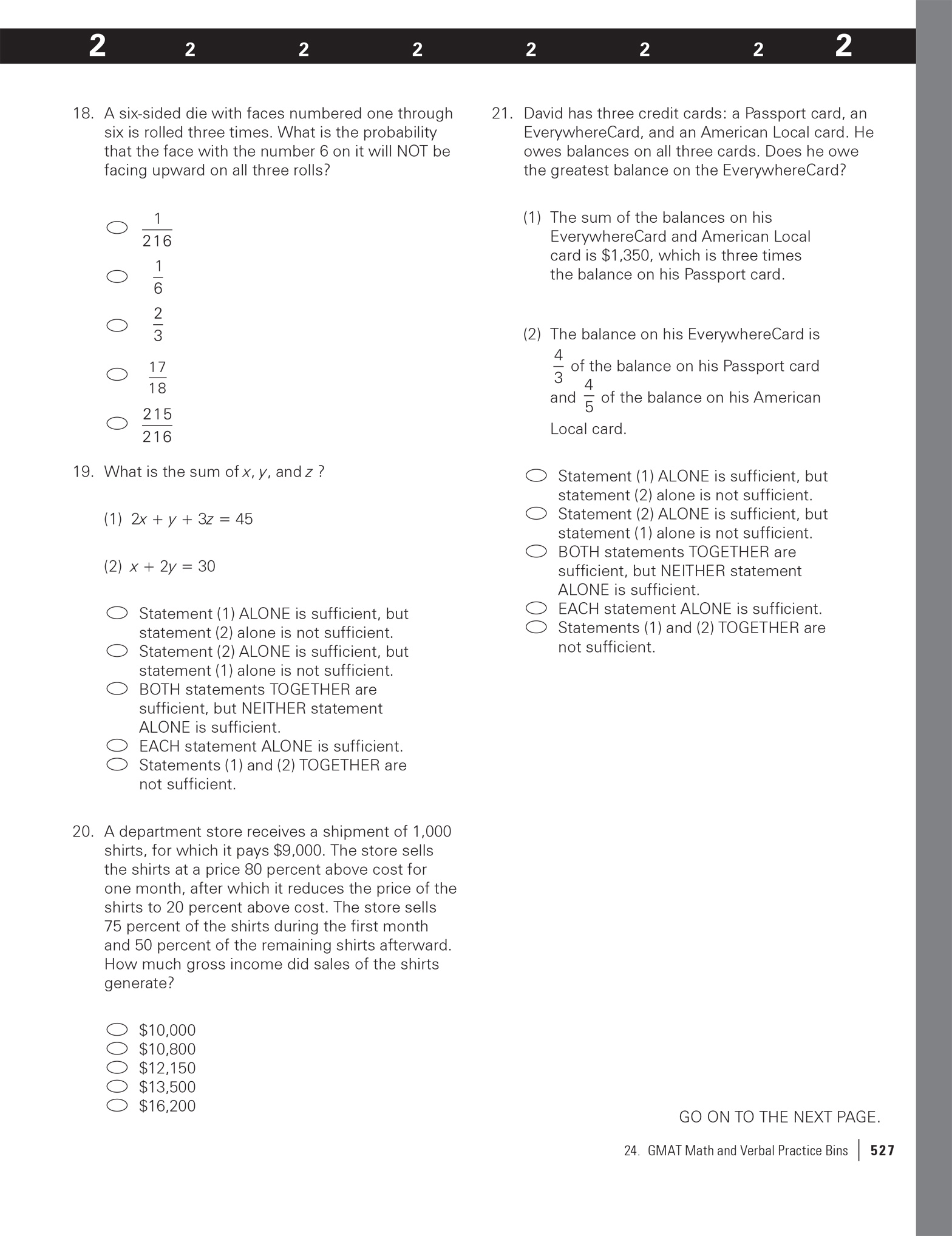 Extended ebook content for Cracking the GMAT Premium Edition with 6 ...