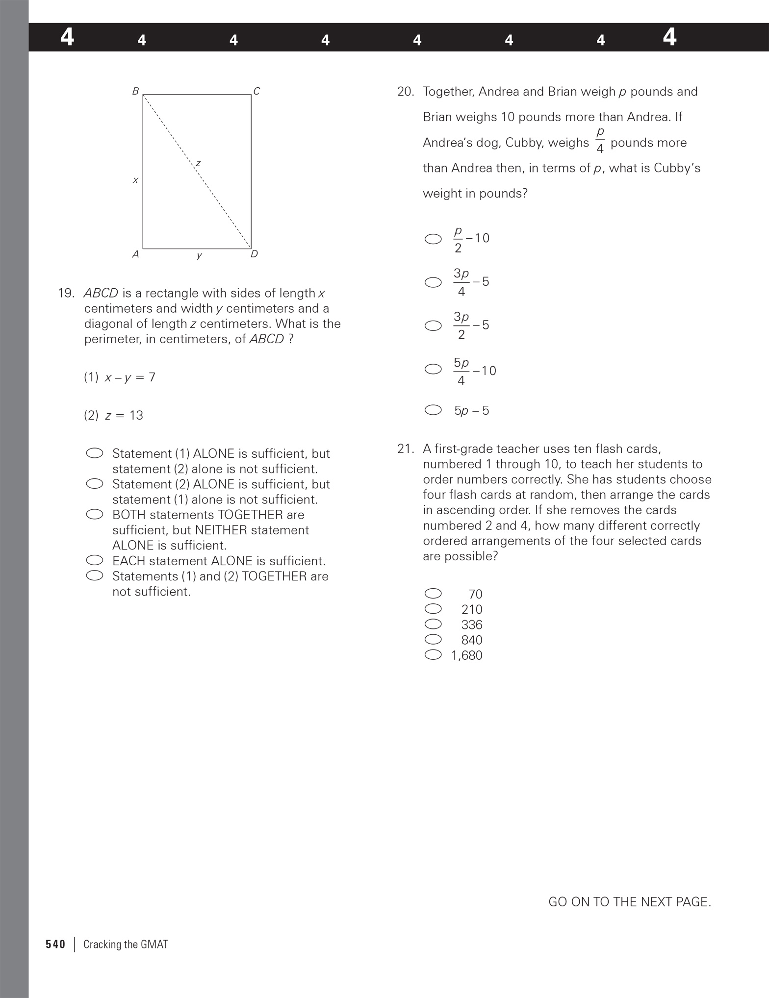 Extended ebook content for Cracking the GMAT Premium Edition with 6 ...