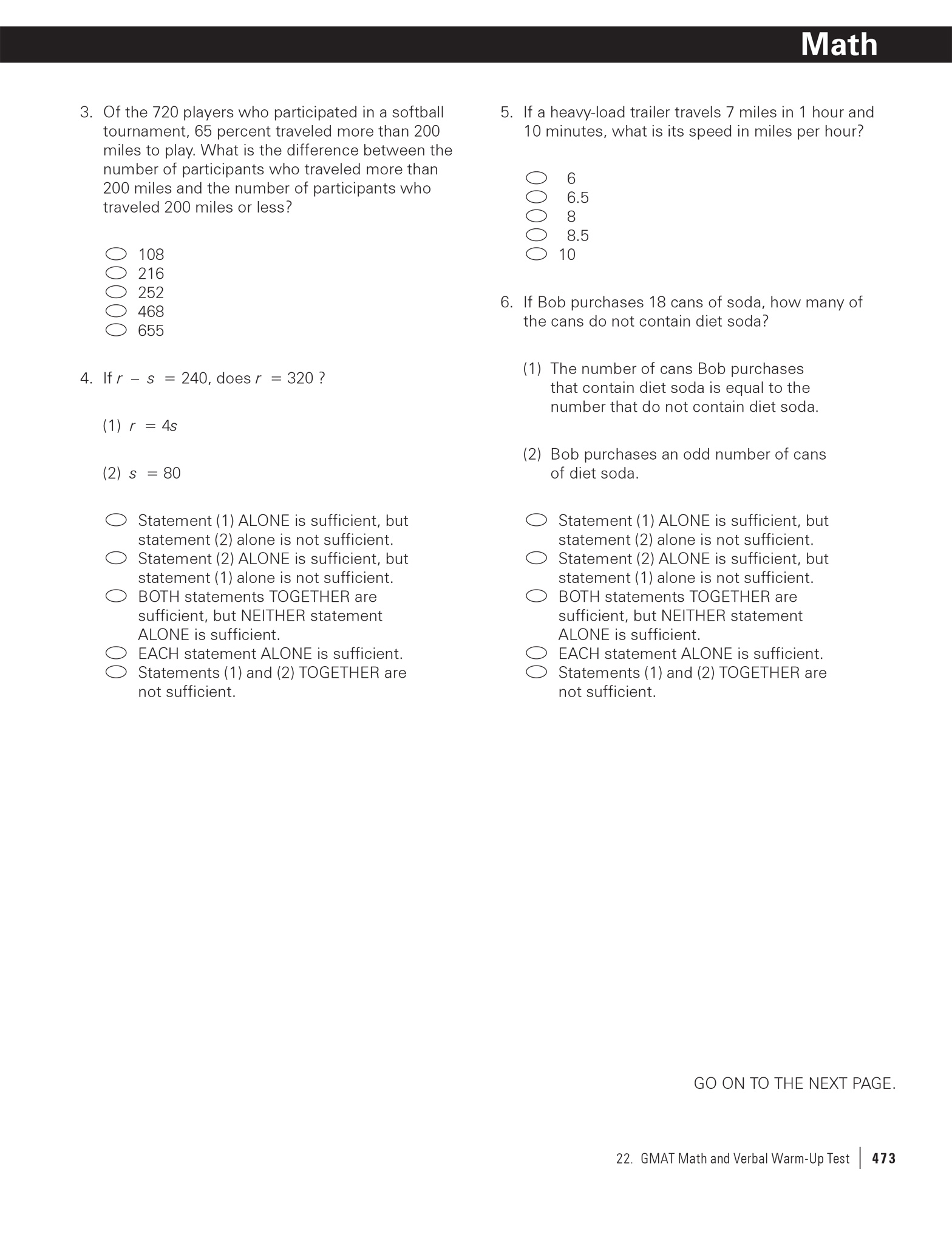 Extended ebook content for Cracking the GMAT Premium Edition with 6 ...