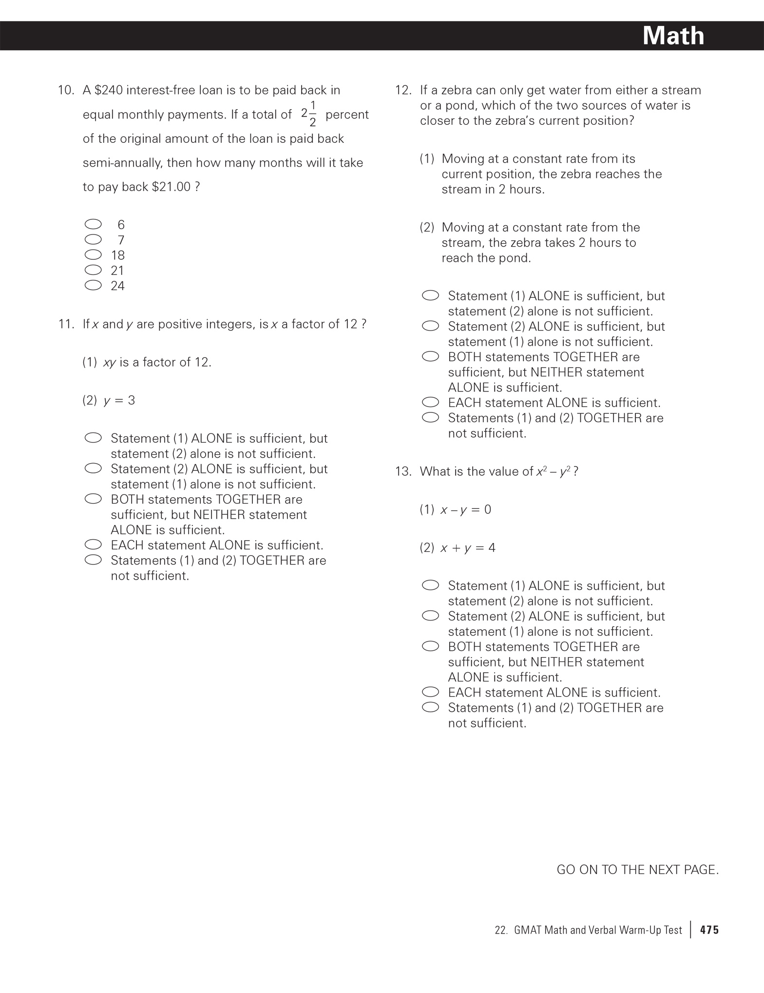 Extended ebook content for Cracking the GMAT Premium Edition with 6 ...