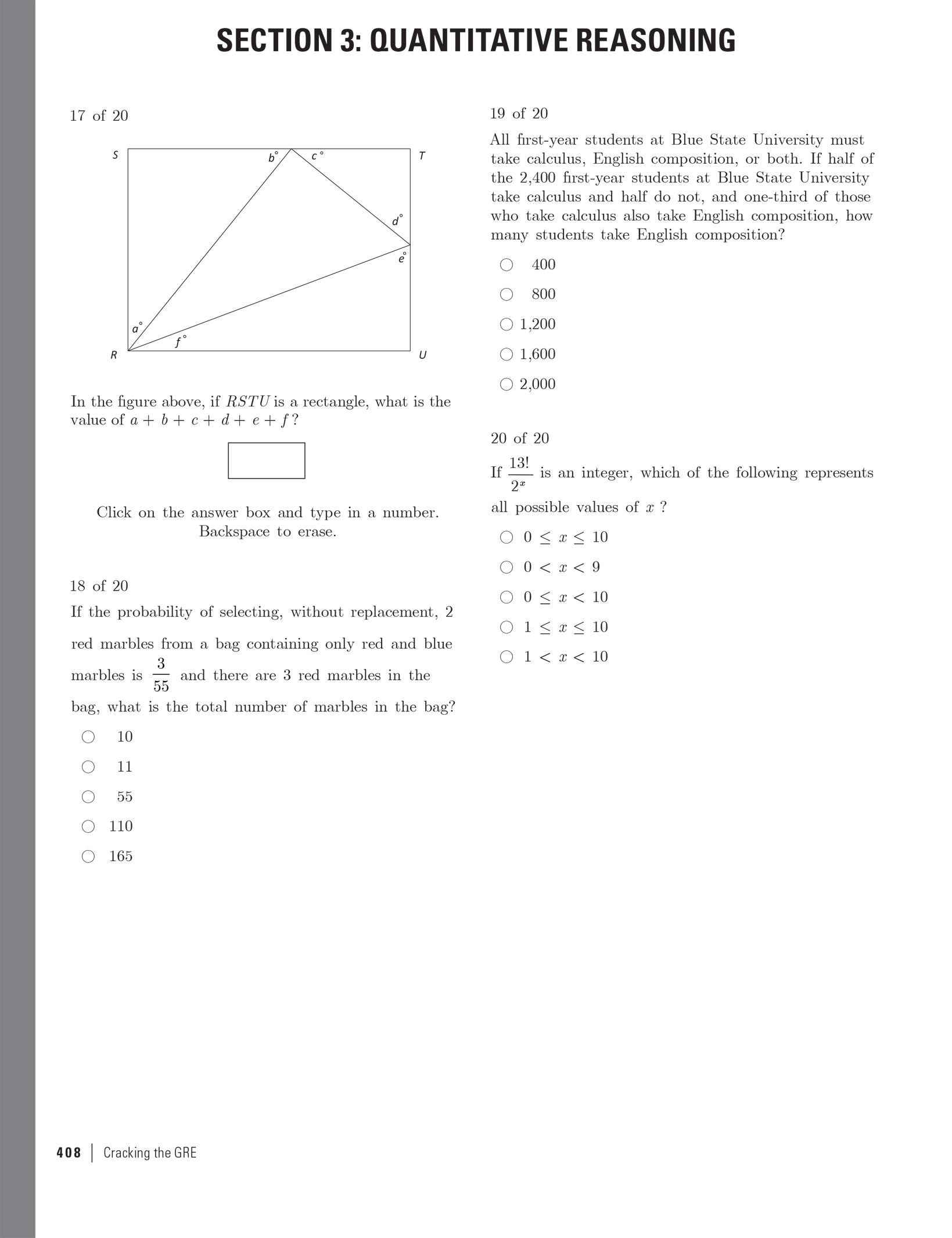Extended ebook content for Cracking the GRE Premium Edition with 6 ...