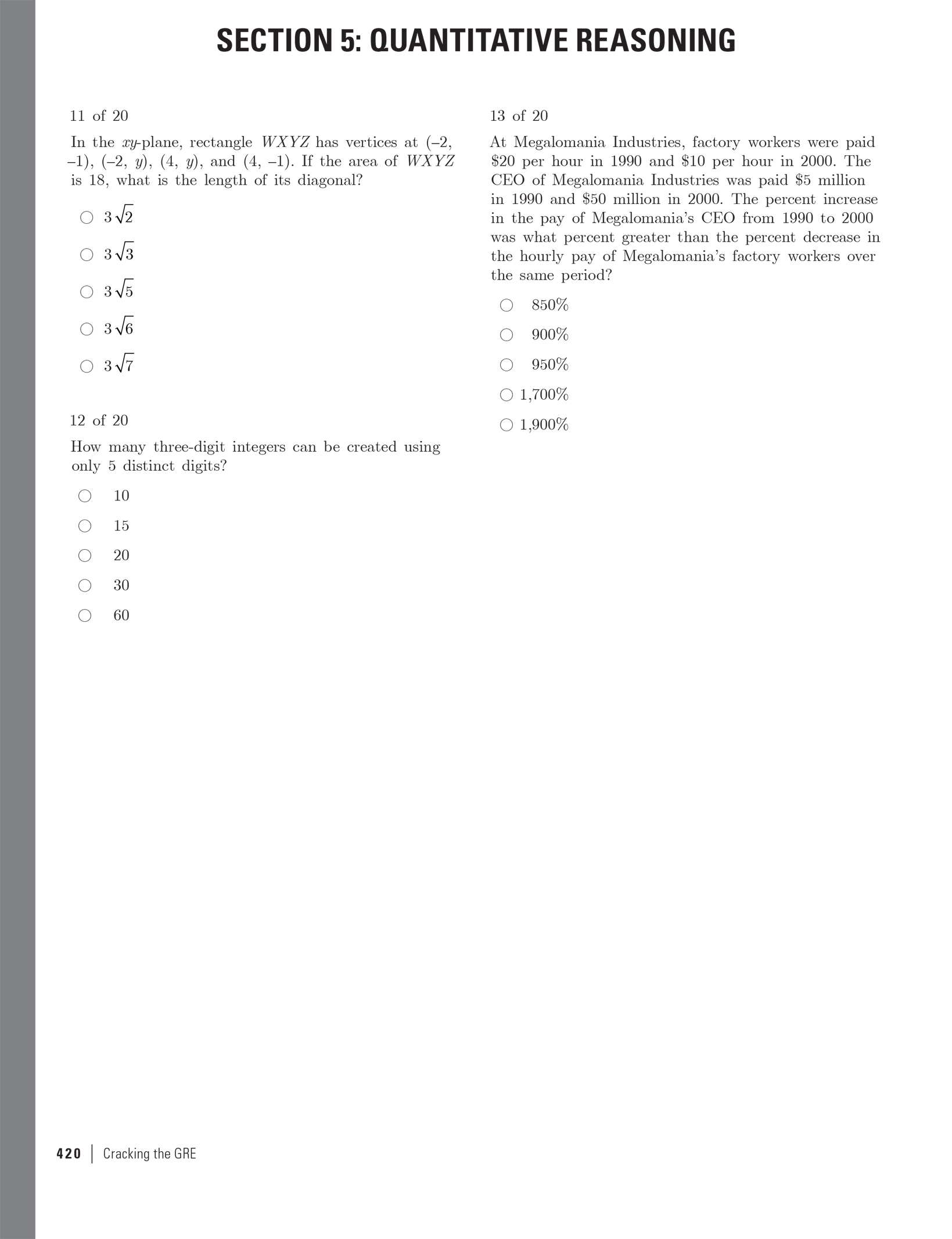 Extended ebook content for Cracking the GRE Premium Edition with 6 ...