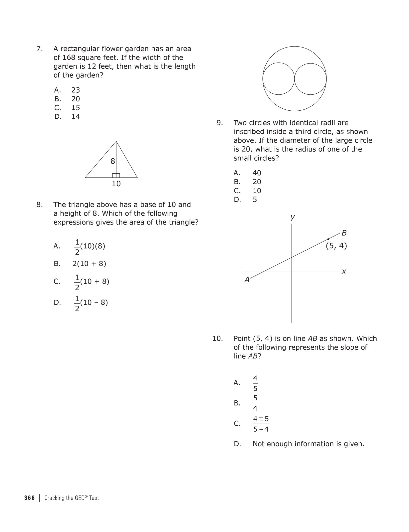 Extended ebook content for Cracking the GED Test with 2 Practice Exams ...