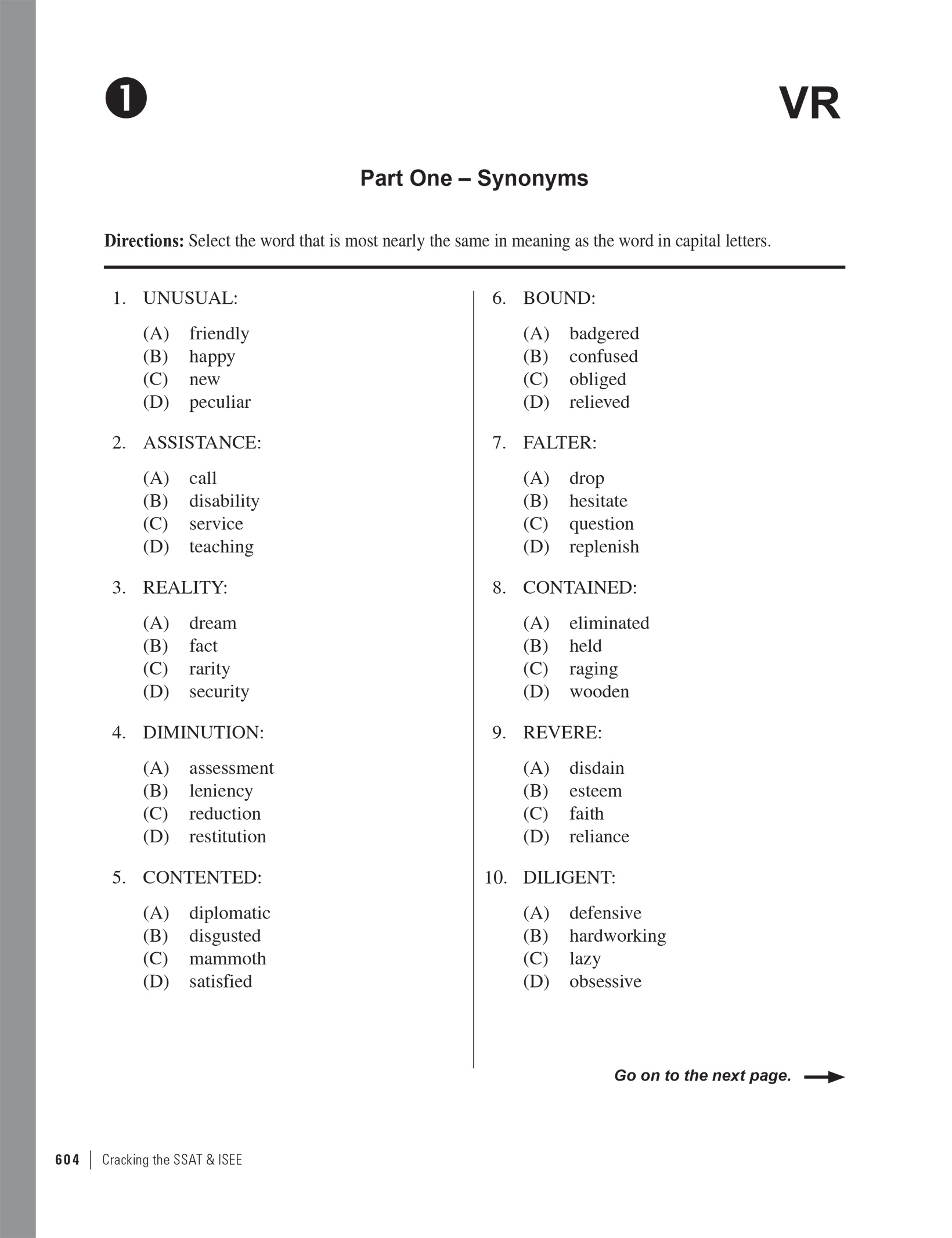 Extended ebook content for Cracking the SSAT & ISEE, 2019 Edition ...