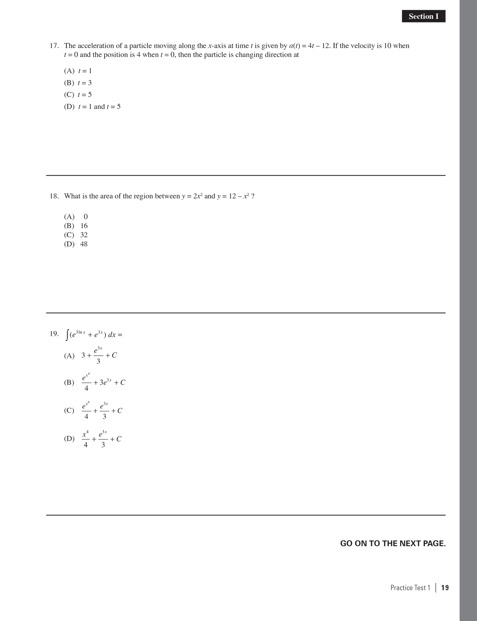 Extended ebook content for Cracking the AP Calculus AB Exam 2019 ...