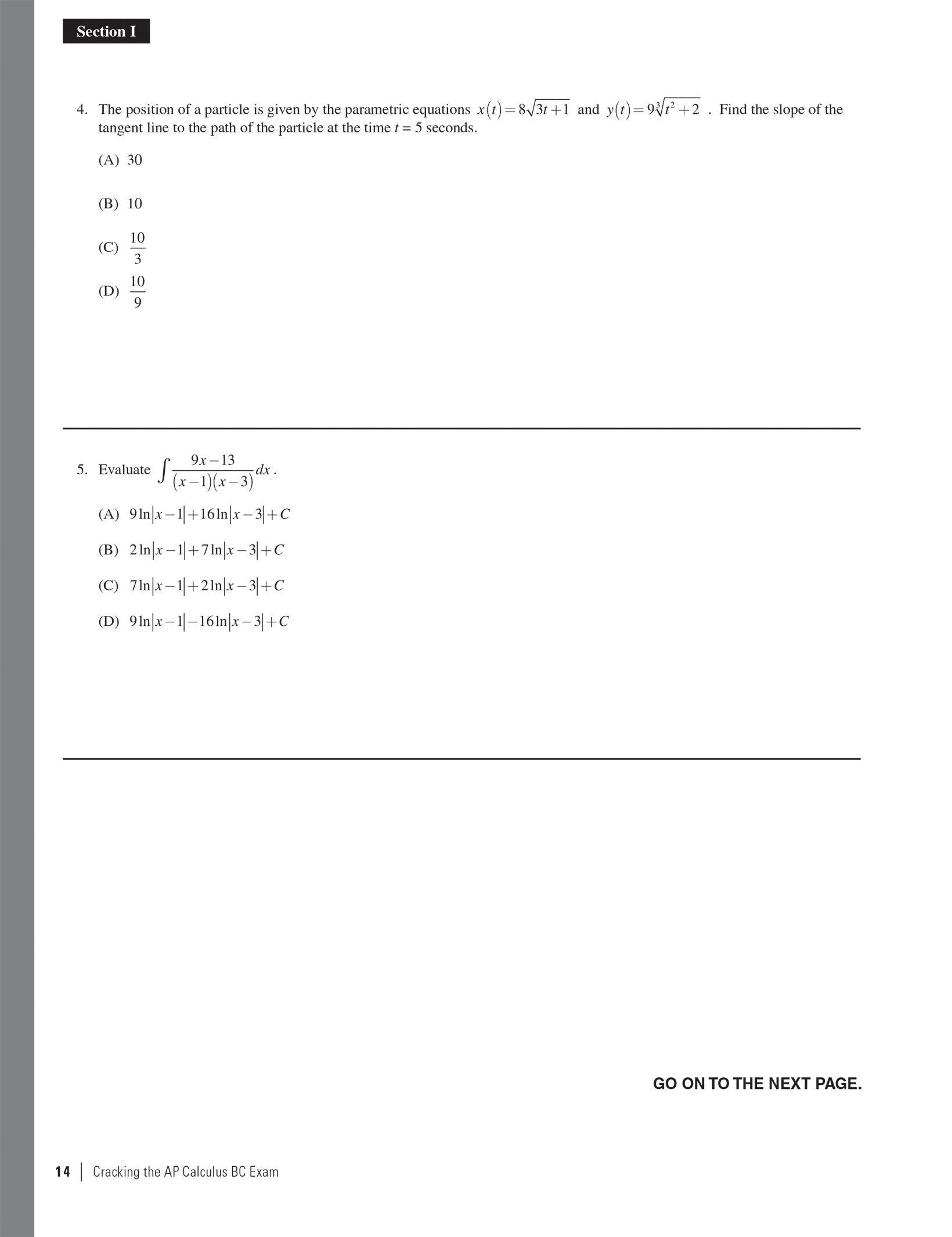 Extended ebook content for Cracking the AP Calculus BC Exam, 2019 ...