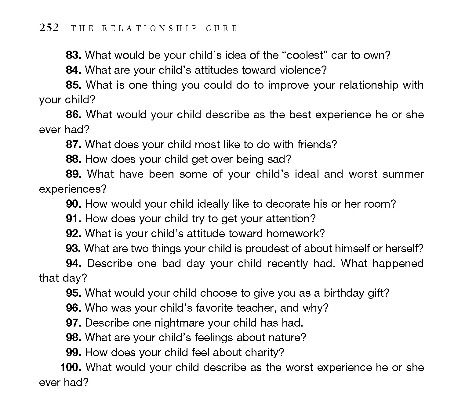 Extended ebook content for The Relationship Cure: Exercise: Create Your ...