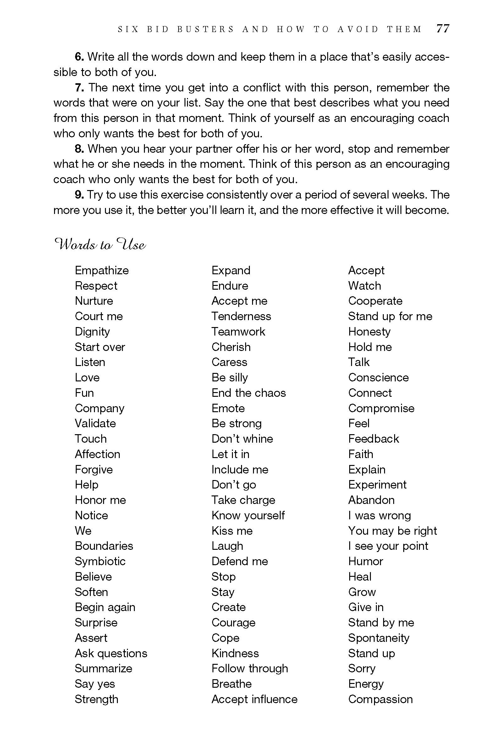 Extended ebook content for The Relationship Cure: Exercise: Give Me ...