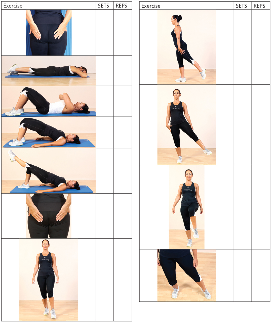 Extended ebook content for The Vital Glutes: Excercise Sheet-Closed ...